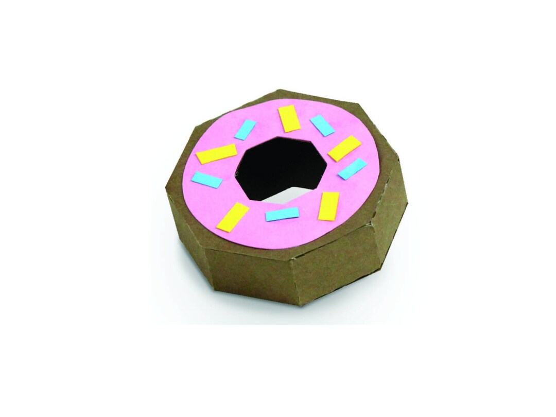 3D Donut Svg, 3D Paper Donut, Cute Donut, Cut File for Cricut ...