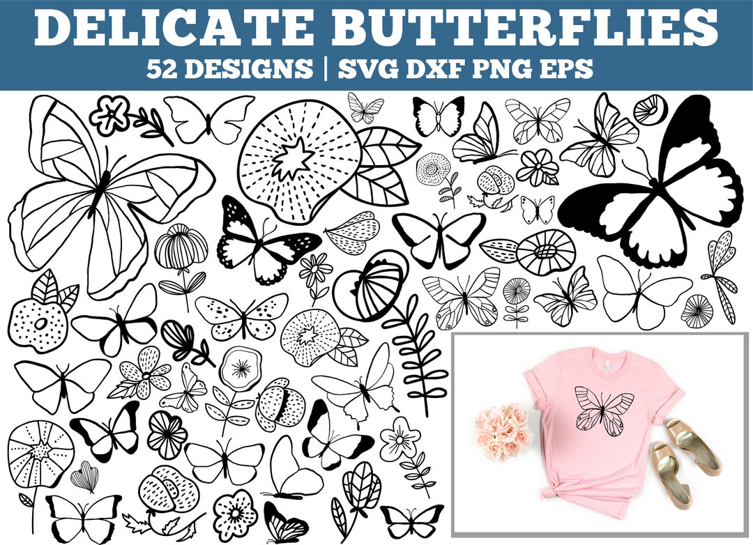 Spring Butterfly Bundle, Spring SVG Bundle, Butterfly Svg Bundle ...