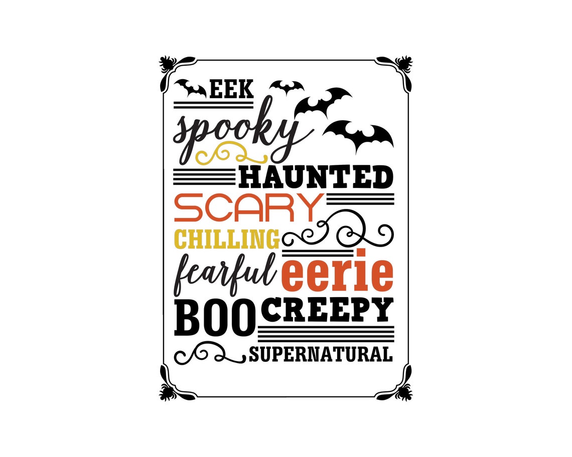 Spooky Quote Svg Quote Clipart Vector Art Cute Quote - Etsy