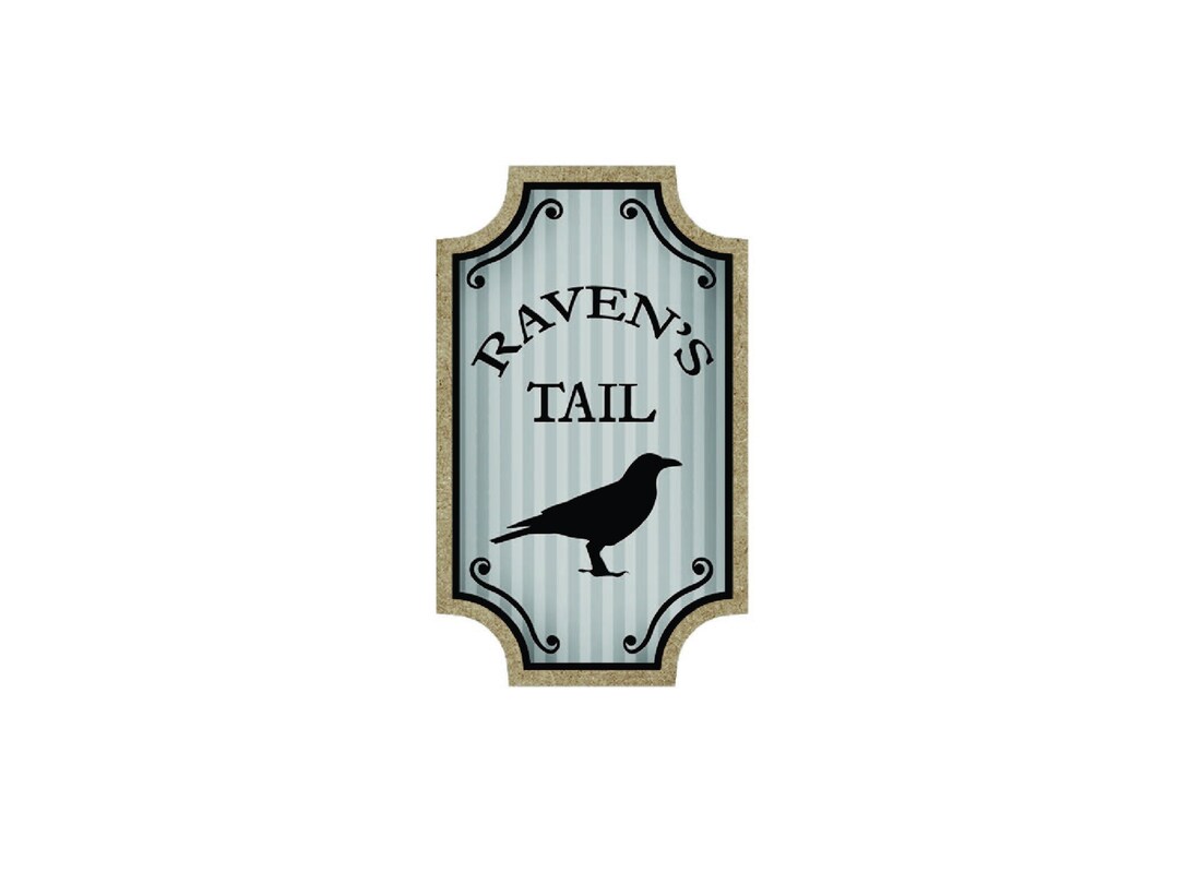 Halloween Tag Svg, Raven's Tail Tag, Halloween Clipart, Cut File for ...