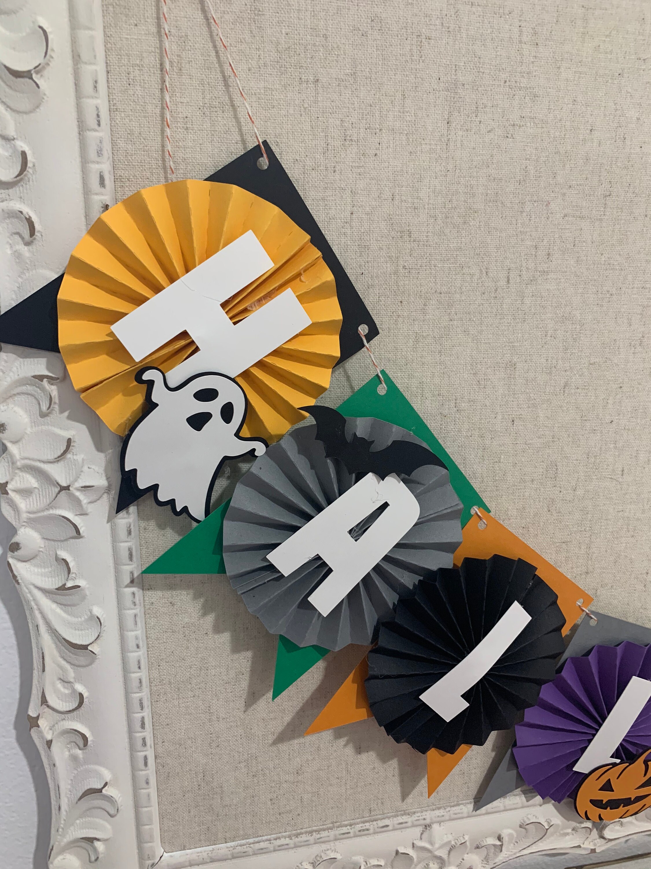 Bunting Banner, Bunting Banner Svg, Banner Template, Halloween, Pumpkin ...