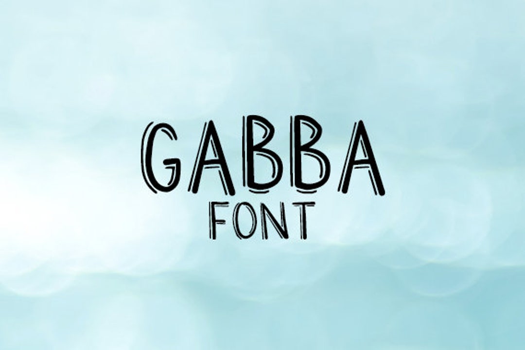 CG Gabba Font, Cricut Fonts, Silhouette Fonts, Craft Fonts, Procreate ...