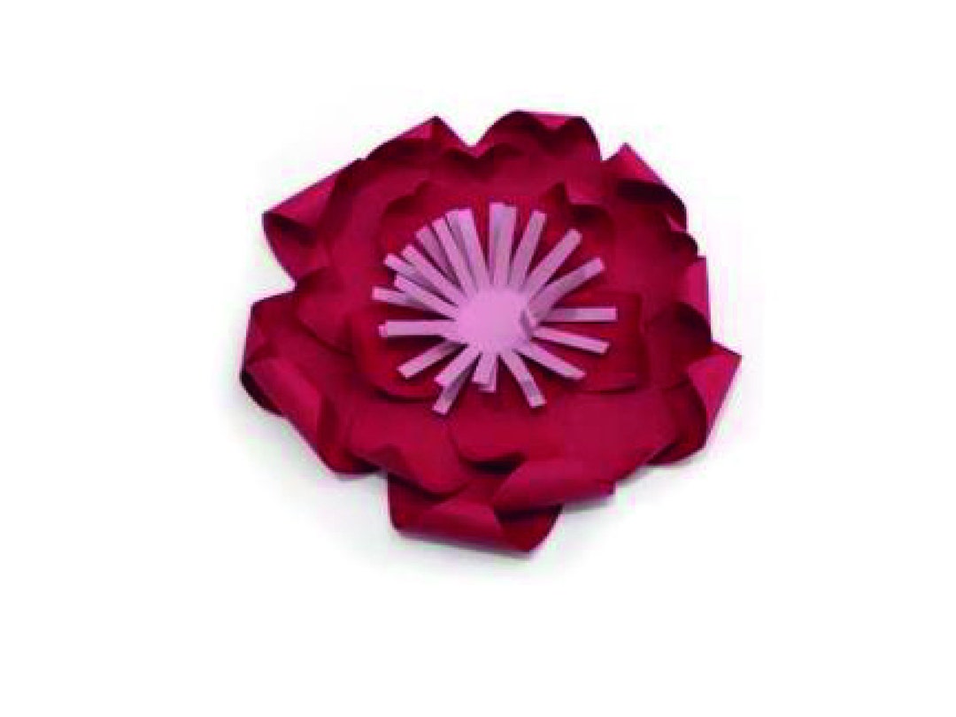 Beautiful Large Starred, 3d Paper Flower Svg, Flower Template, Paper ...