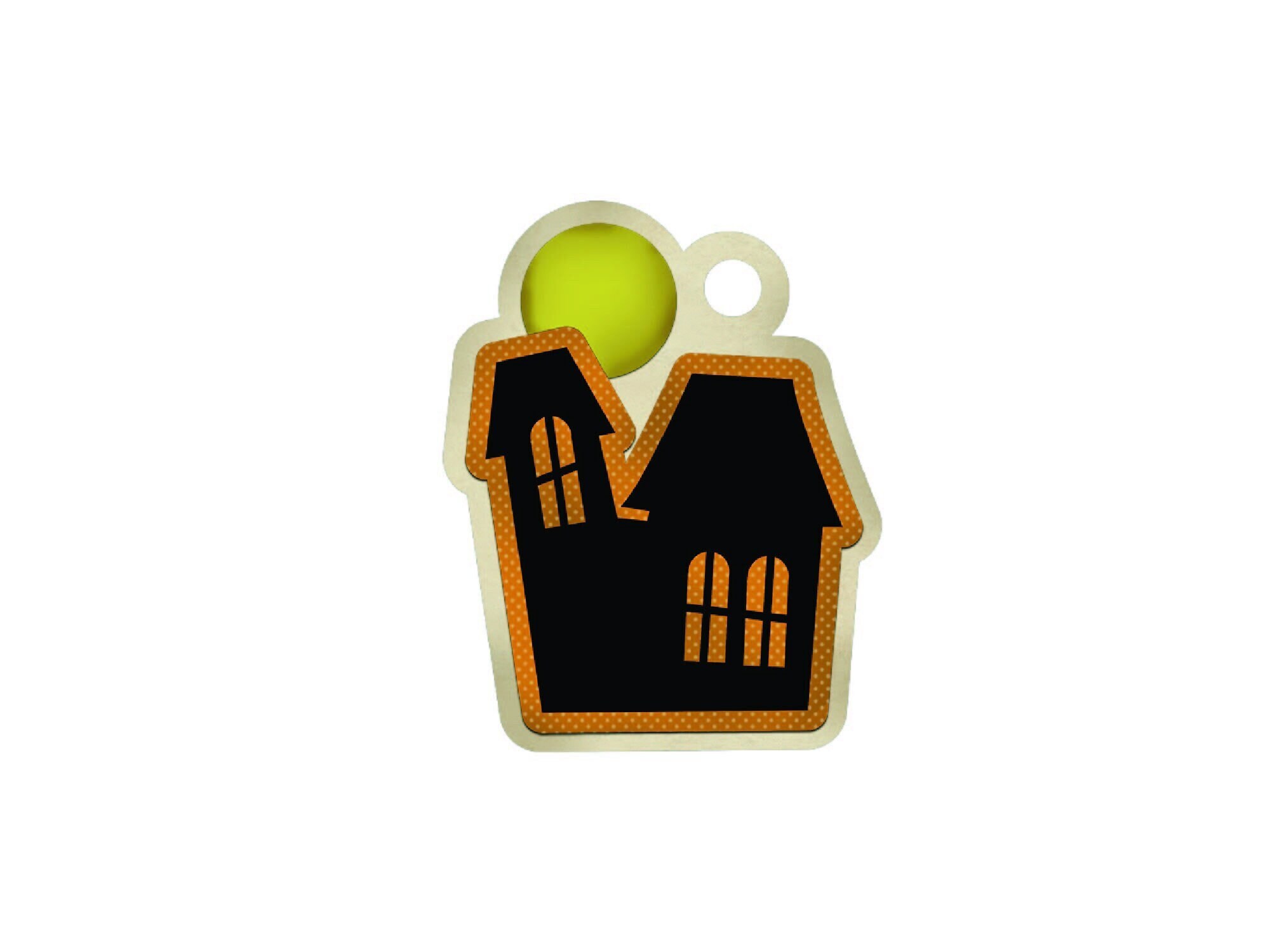 Haunted House Tag Svg, Gift Tag, Display Tag, Halloween Tag, Cut File ...
