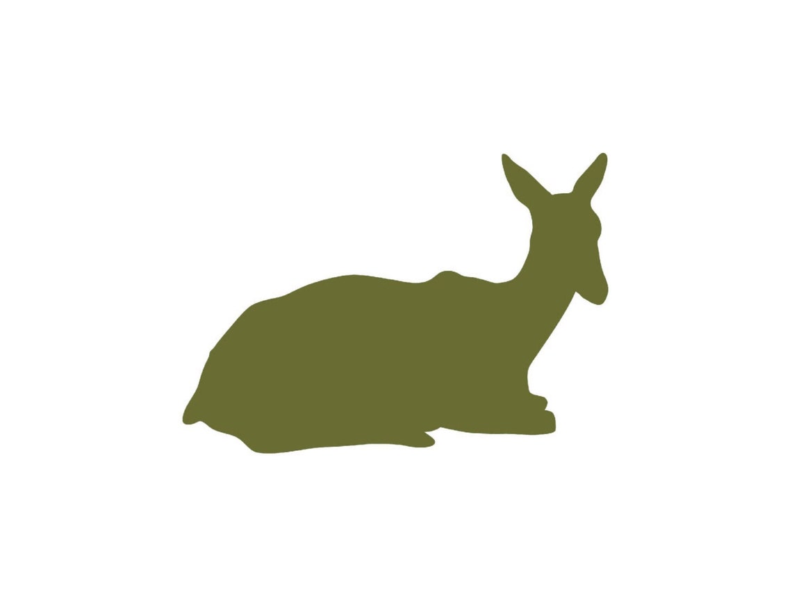 Doe Svg, Doe Clipart, Animal Clipart, Female Deer Svg, Vector Art ...