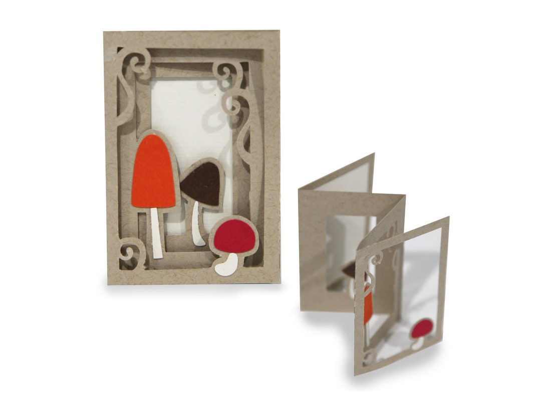 3D Greeting Card, Accordion Card, Cut File for Silhouette, for Cricut ...