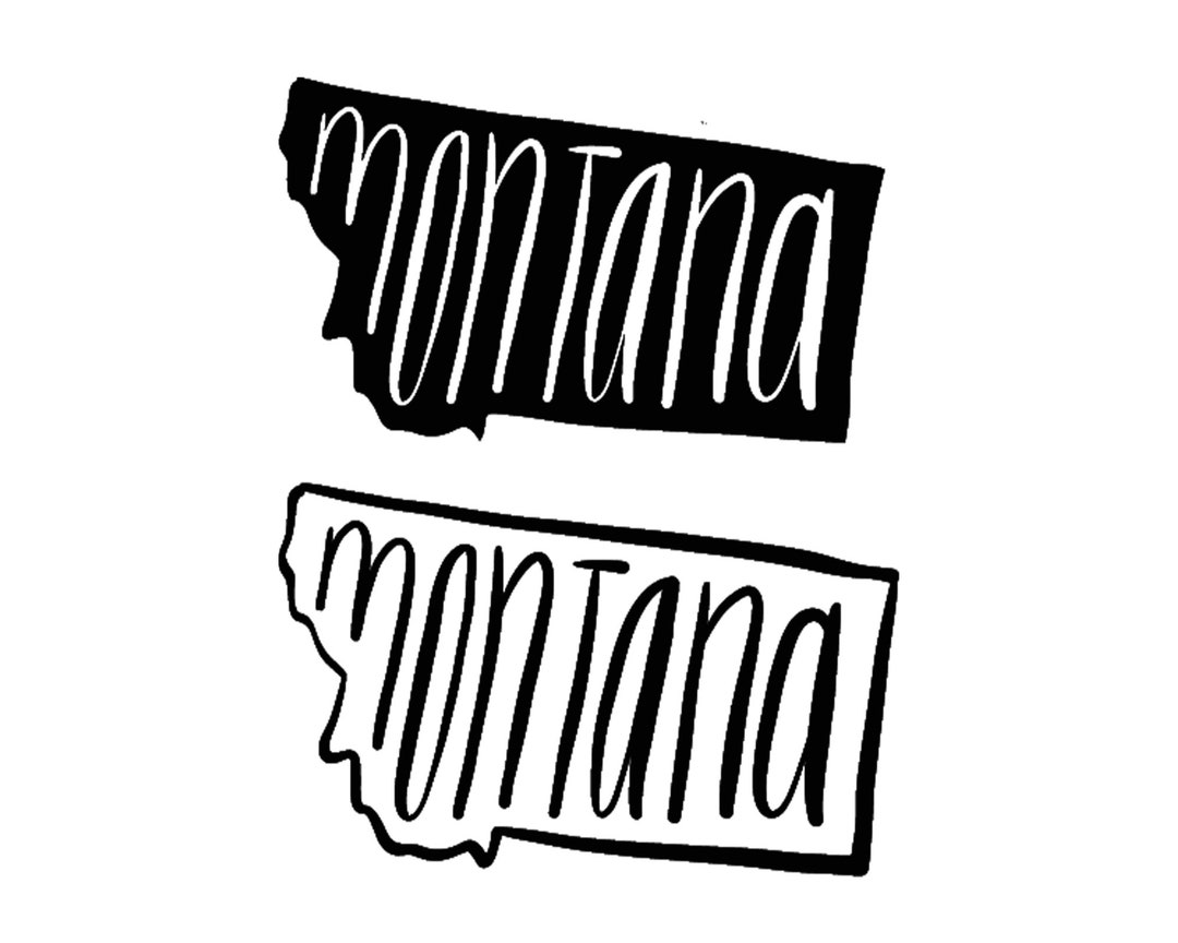 Montana SVG, Montana State Clipart, Montana Hand Drawn, State Outline ...