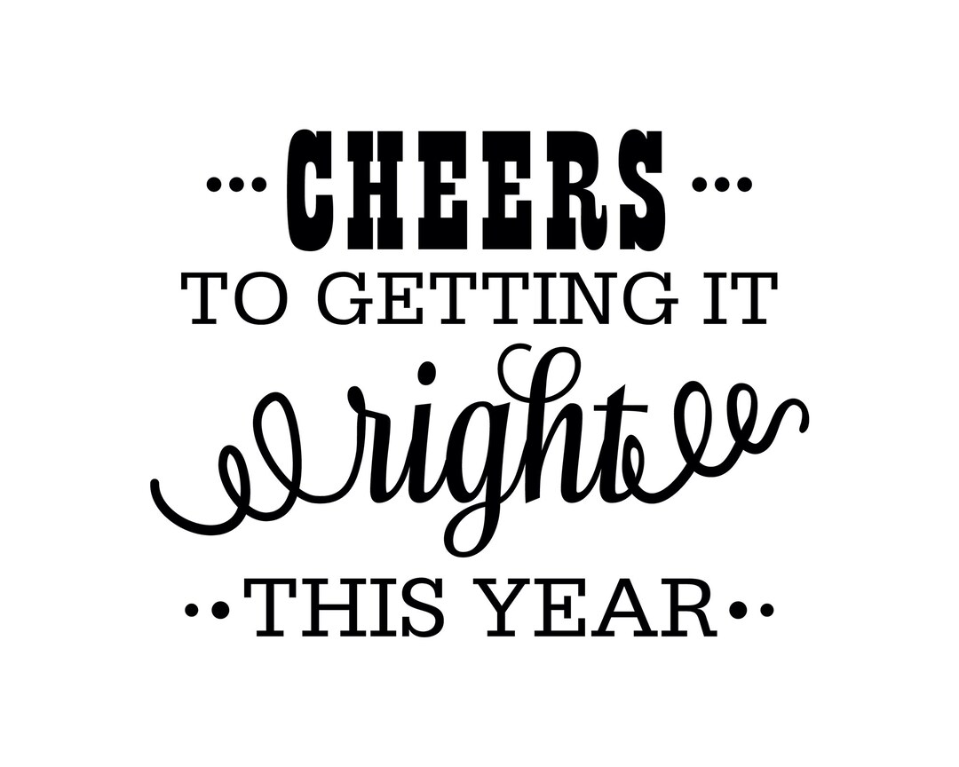 Cheers SVG, Quote Clipart, Vector Art, Life Quotes, Silhouette Cut ...