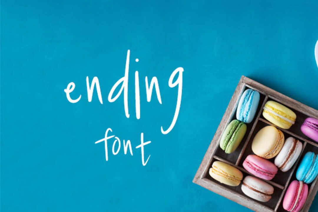 CG Ending Font, Cricut Fonts, Silhouette Fonts, Craft Fonts, Procreate ...