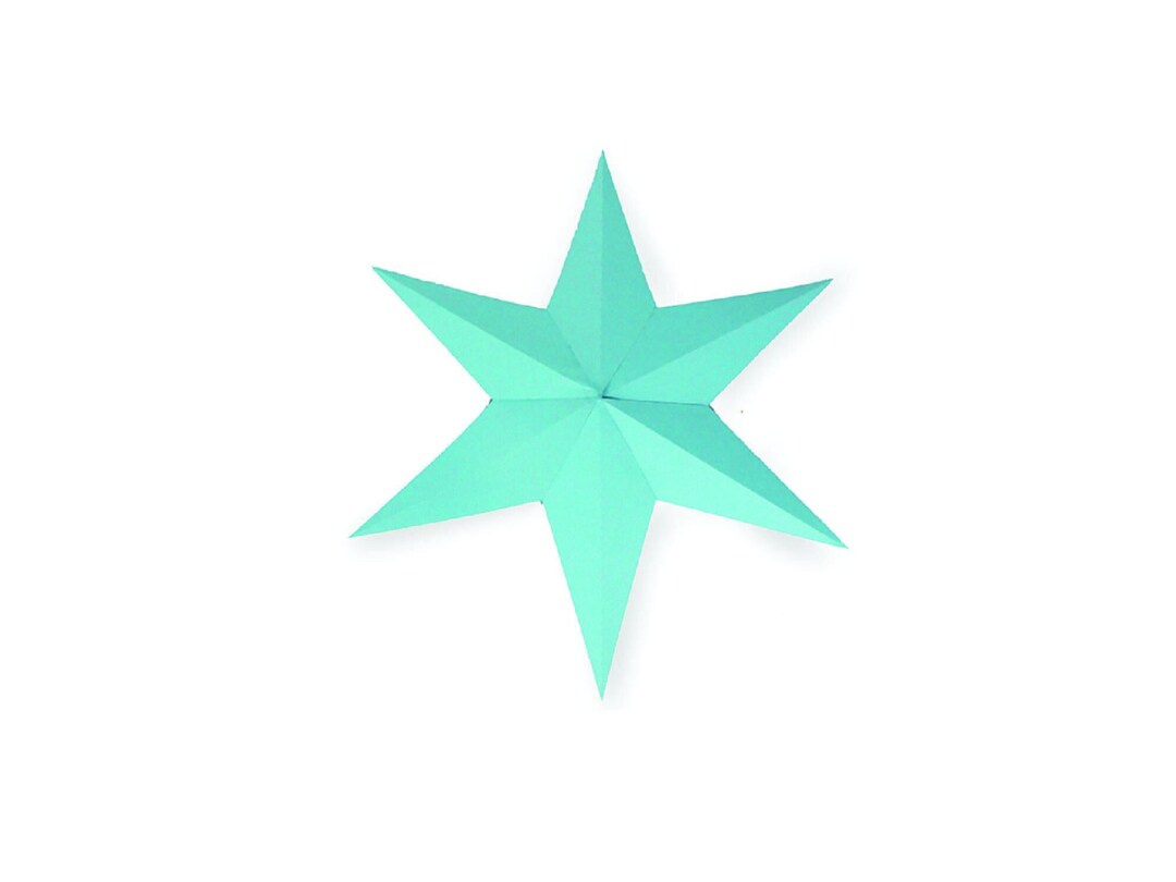 3D Star SVG, Paper Star Décor for Birthday Parties, Christmas Décor ...