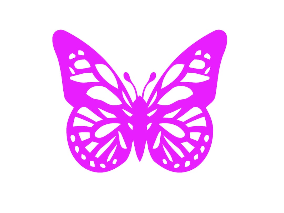 Intricate Butterfly Svg, Butterfly Clipart, Cut Files, Silhouette ...