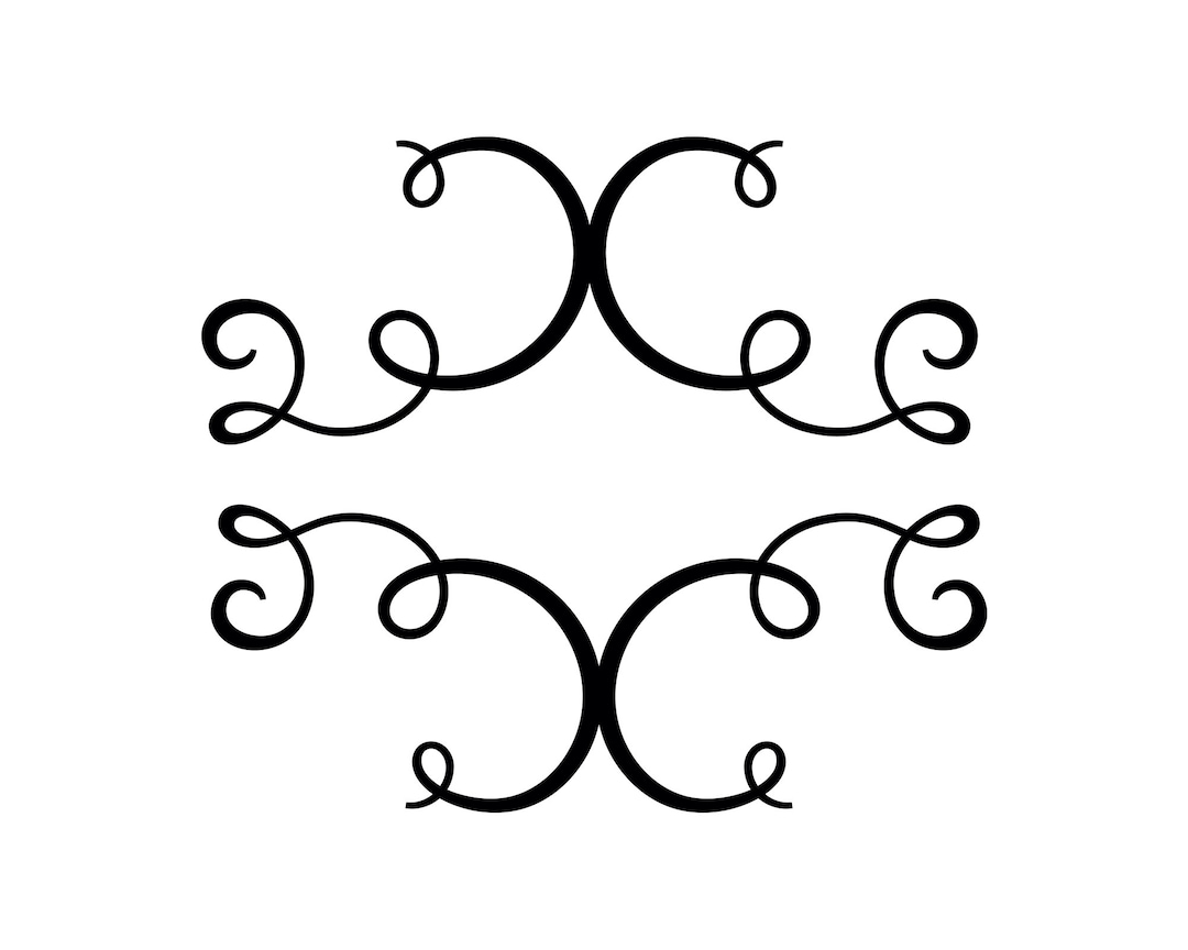 Flourish Svg, Flourish Clipart, Flourish, Svg, Dxf, Cut Files for ...