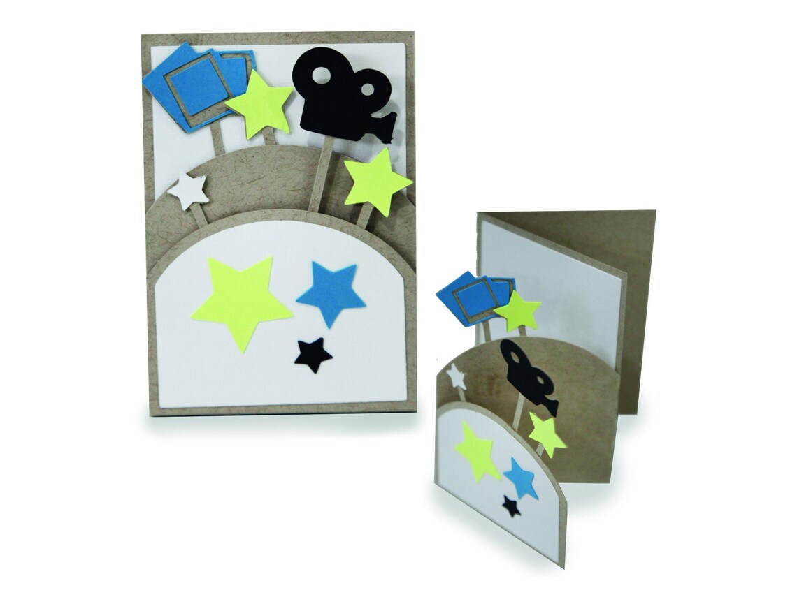 3D Greeting Card, Accordion Card, Cut File for Silhouette, for Cricut ...