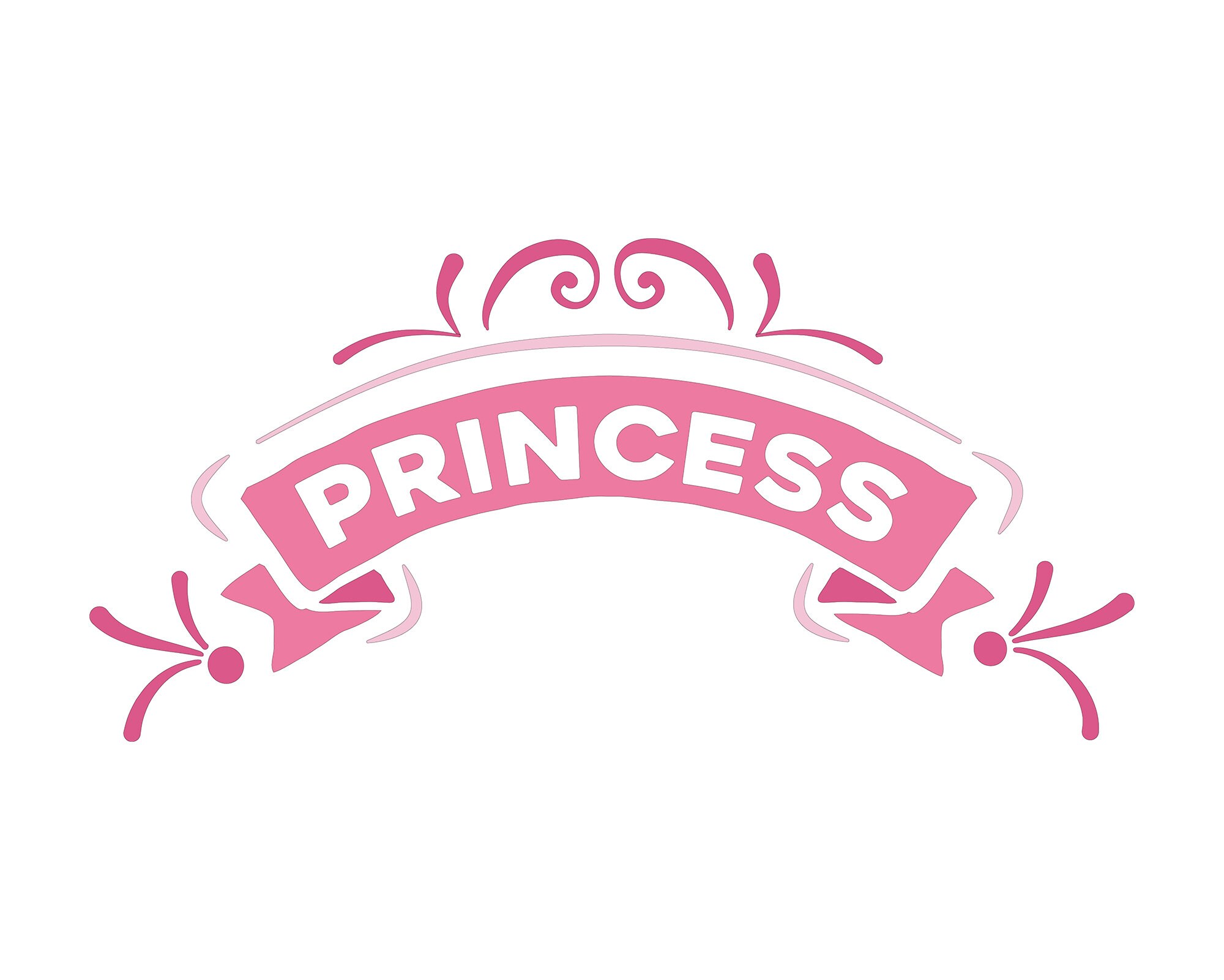 Princess SVG, Cute Princess Clipart, Princess Cut Files for Silhouette ...