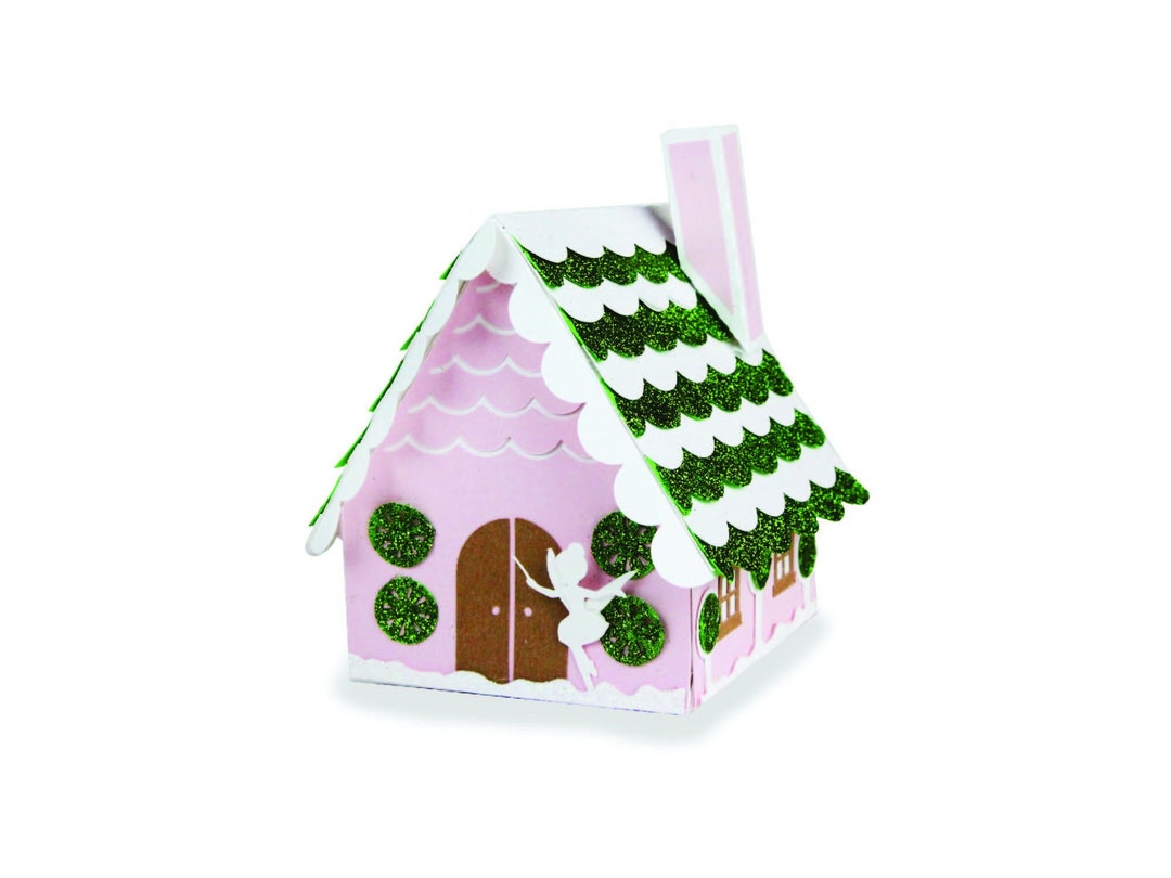 3D Fairy Cottage, Christmas House Svg, Cut File, Cameo, Silhouette ...