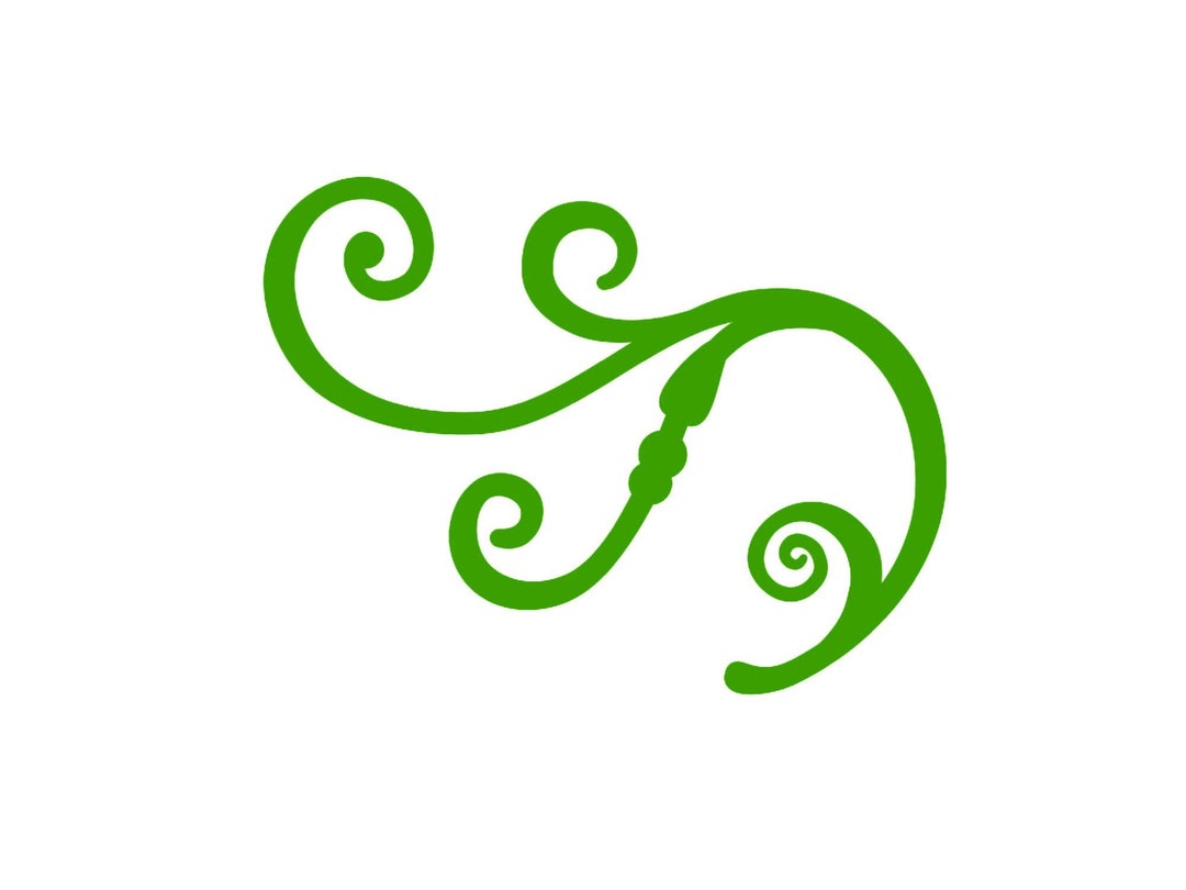 Swirls Svg, Flourish Clipart, Vector Art, Print and Cut, File for ...