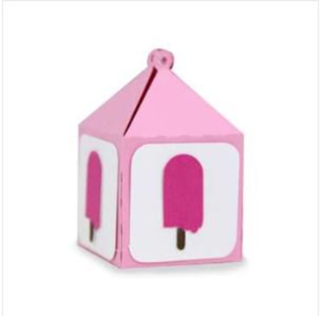 Popsicle Favor Box, Cut Files for Silhouette, for Cricut, Box Template ...
