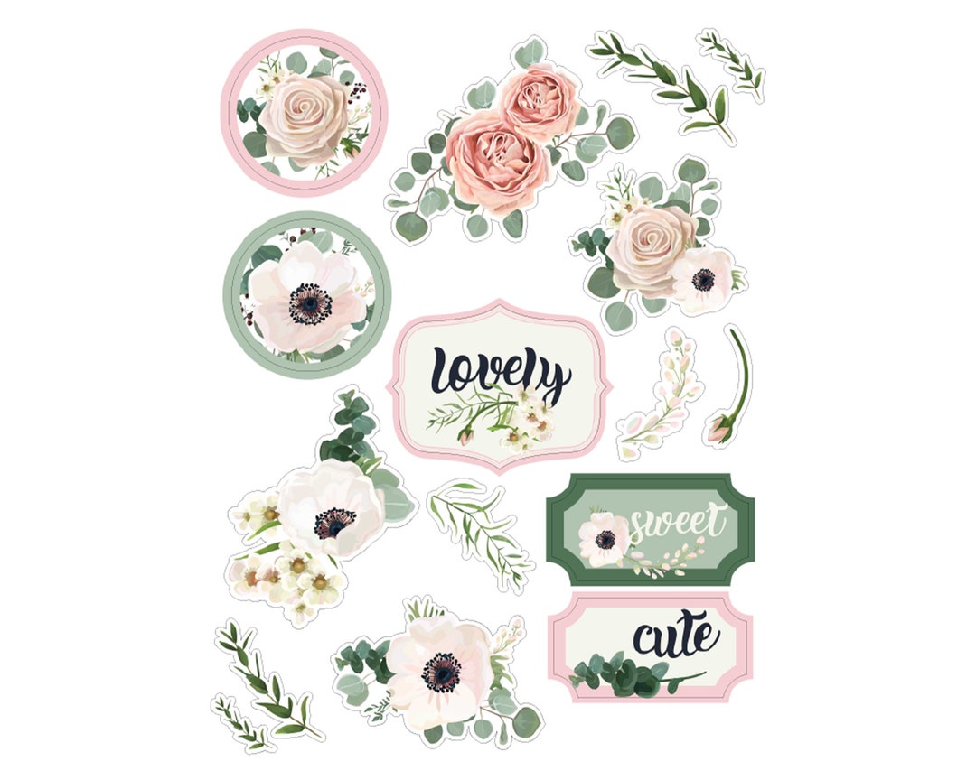 Flower Bundle, Vector Flower Art, Cricut Svg File, Craft, Procreate ...