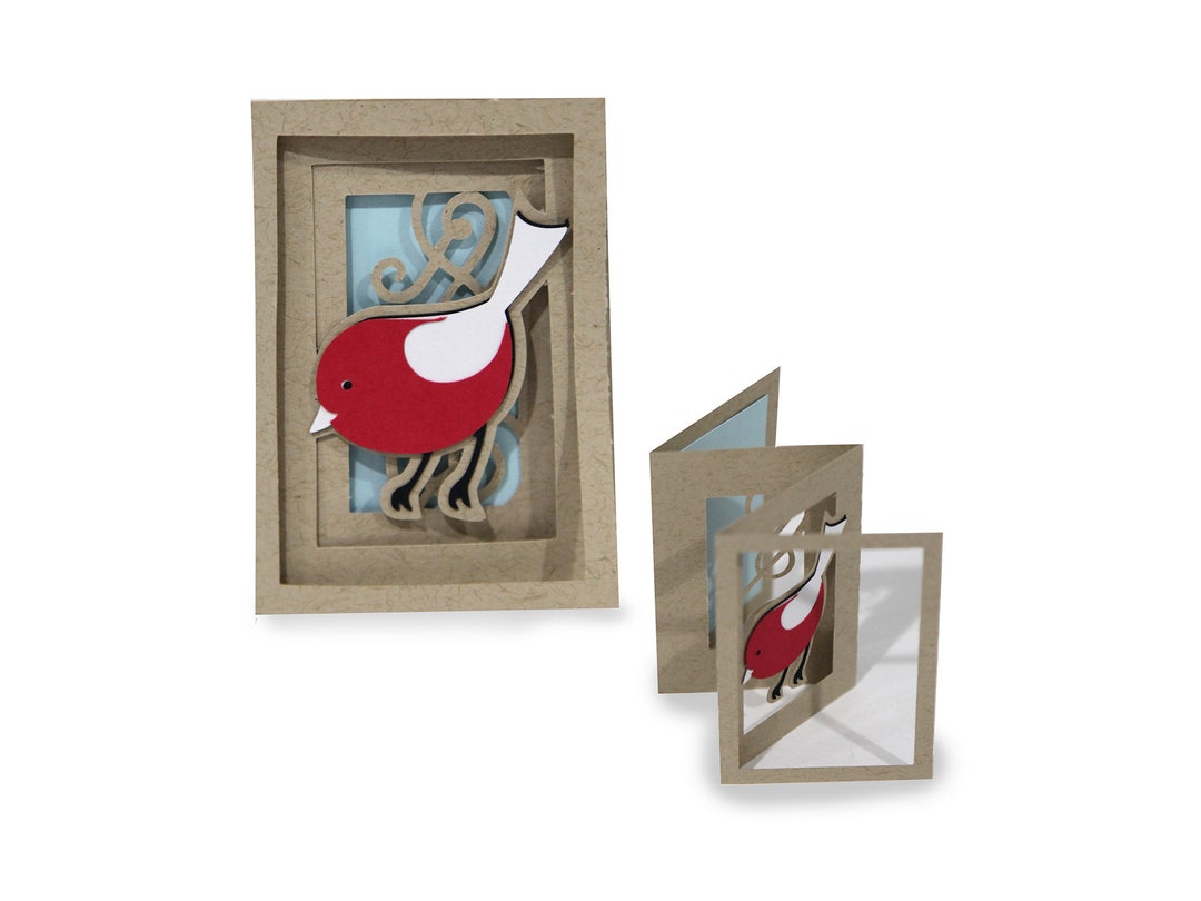 3D Greeting Card, Accordion Card, Cut File for Silhouette, for Cricut ...