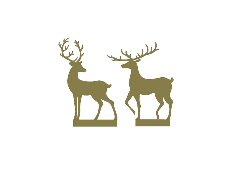Reindeer Standee Svg, 3D Deer Svg, Standing Deer Svg, Cut File for ...