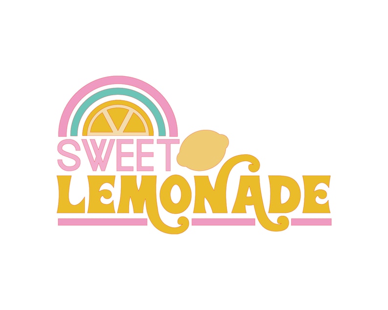 Sweet Lemonade SVG, Lemon Clipart, Vector Art, Lemonade Sign ...