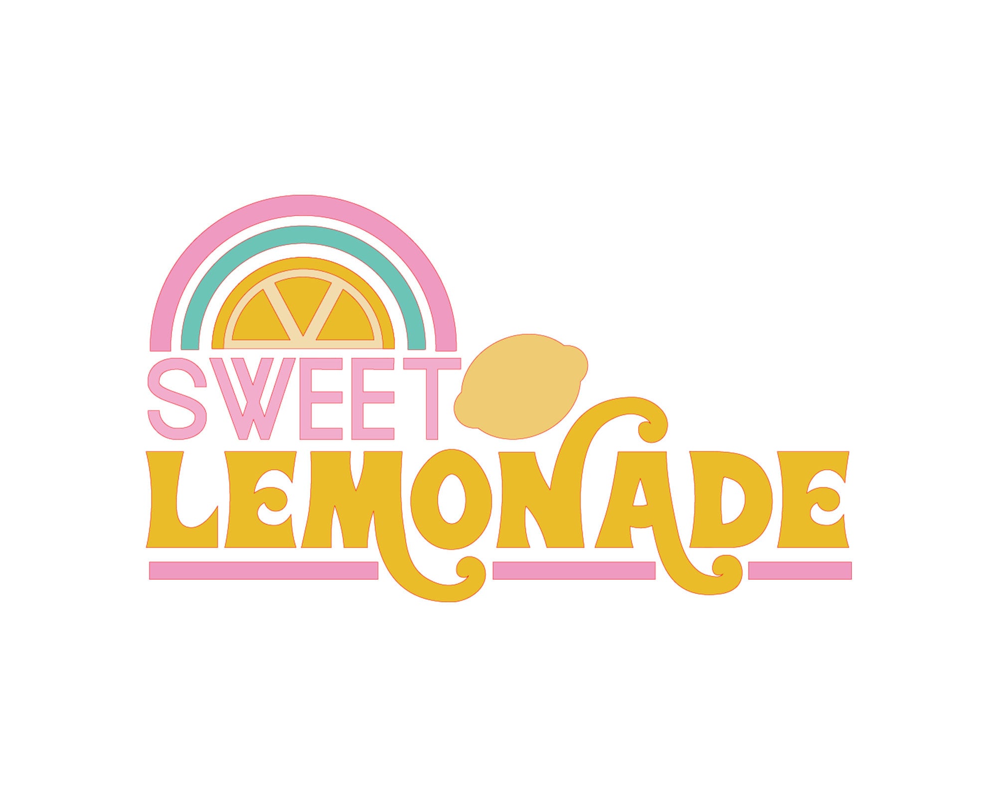 Sweet Lemonade SVG, Lemon Clipart, Vector Art, Lemonade Sign ...