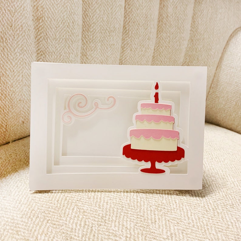 3D Greeting Card, Shadow Card, Cricut Svg File, Silhouette Svg, Layered ...