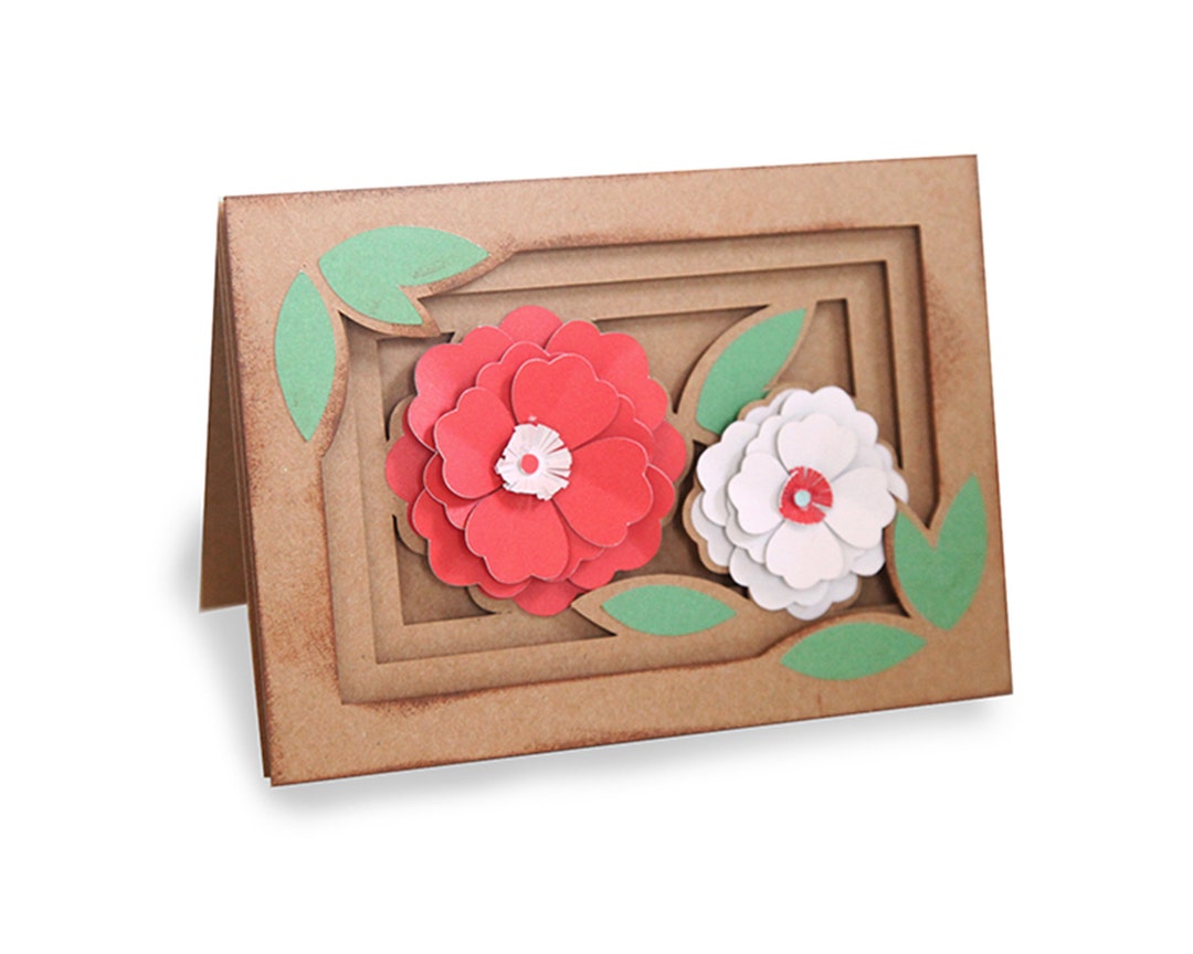 3D Greeting Card, Shadow Card, Cricut Svg File, Silhouette Svg, Layered ...