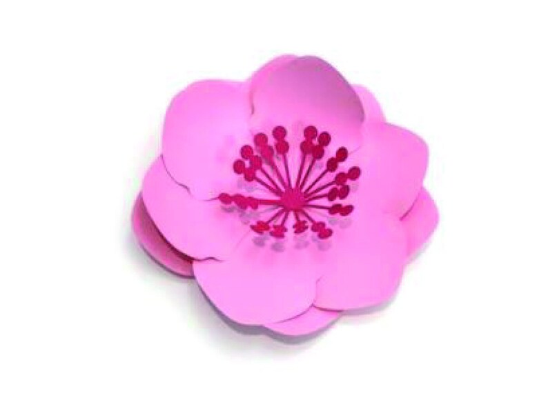 Clara Medium Flower, 3d Paper Flower Svg, Flower Template, Paper Flower ...