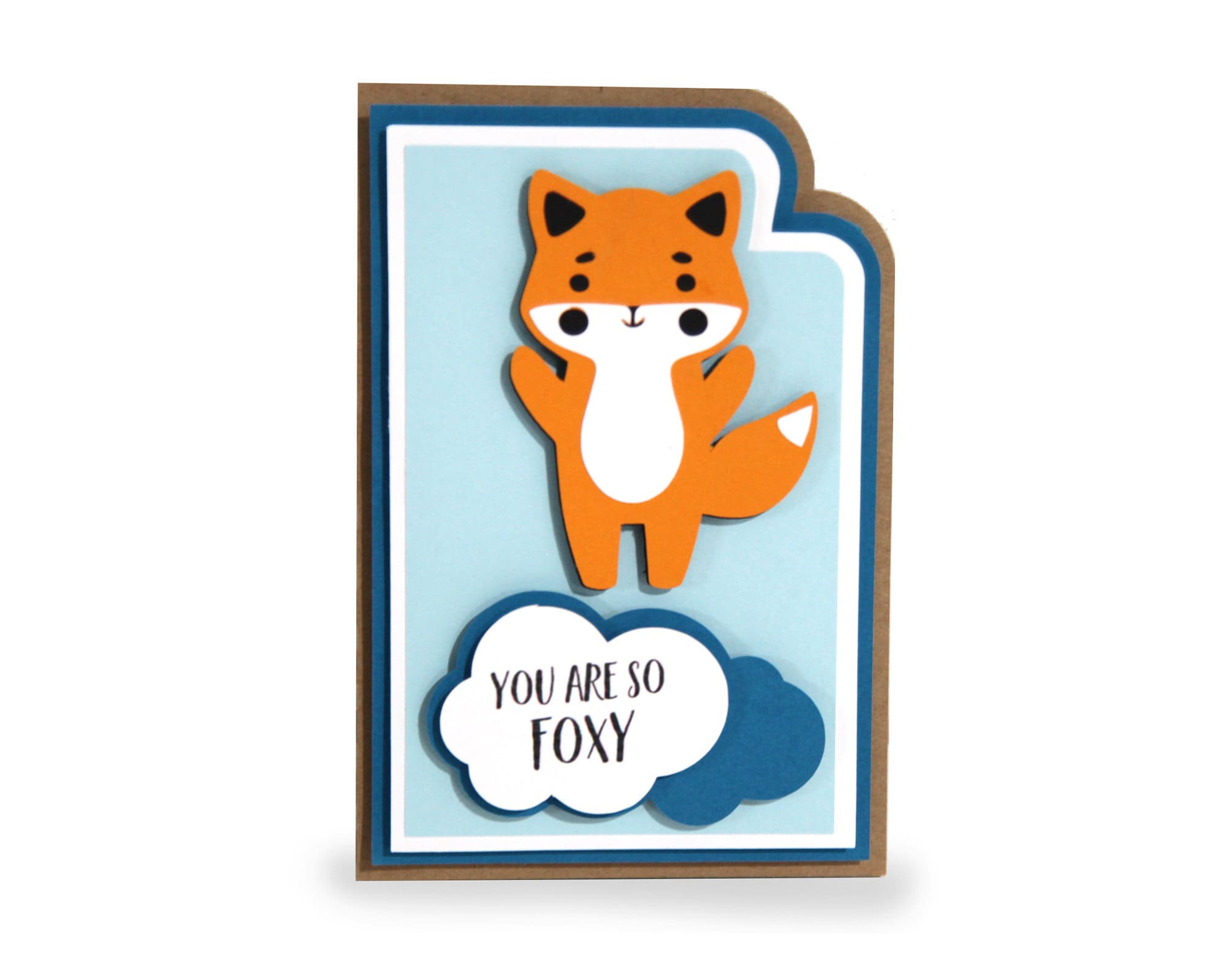 3d Greeting Card, Layered Fox Card, DIY Card for Silhouette, for Cricut ...