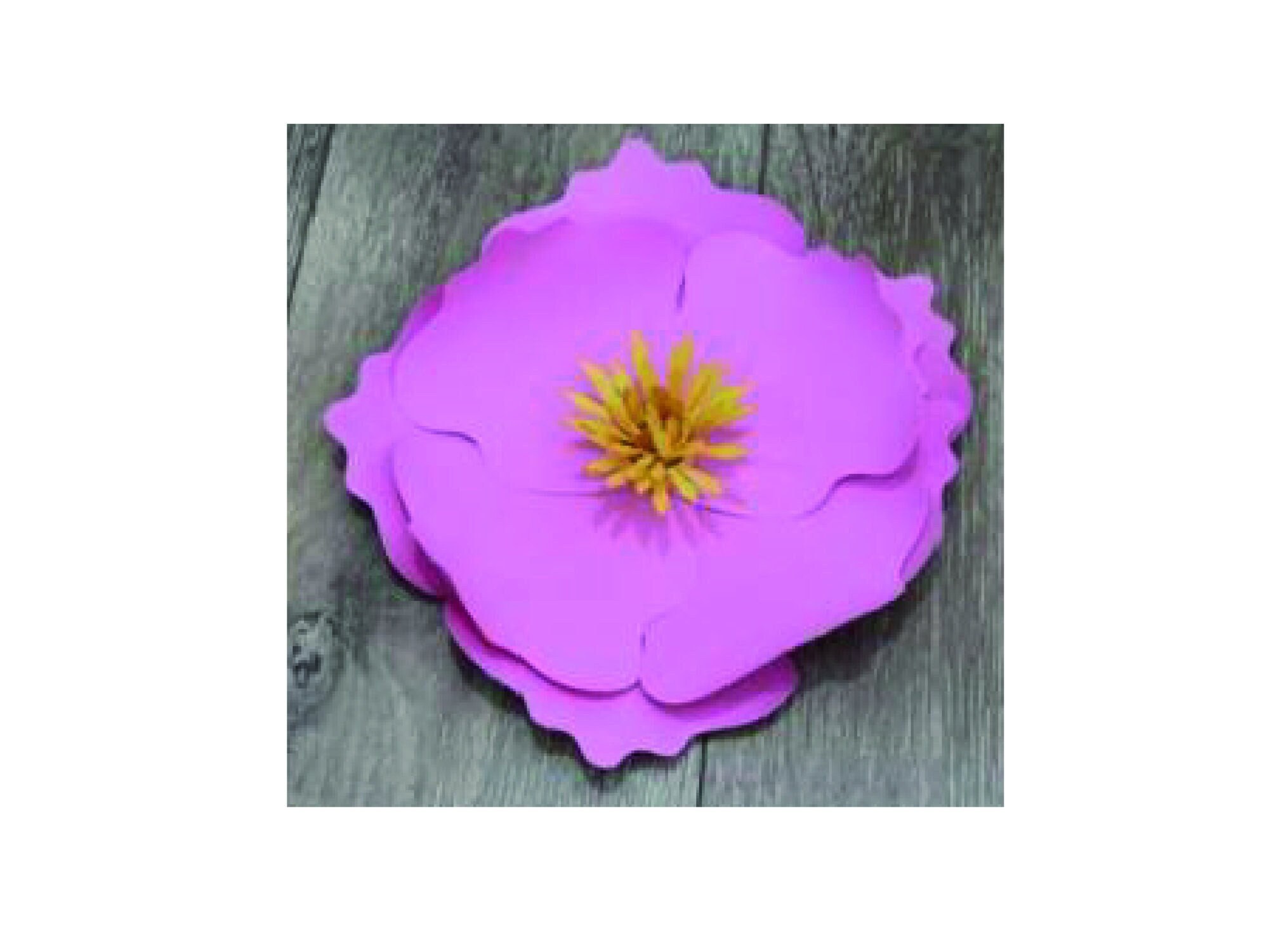 Camilla Medium Flower, 3d Paper Flower Svg, Flower Template, Paper ...