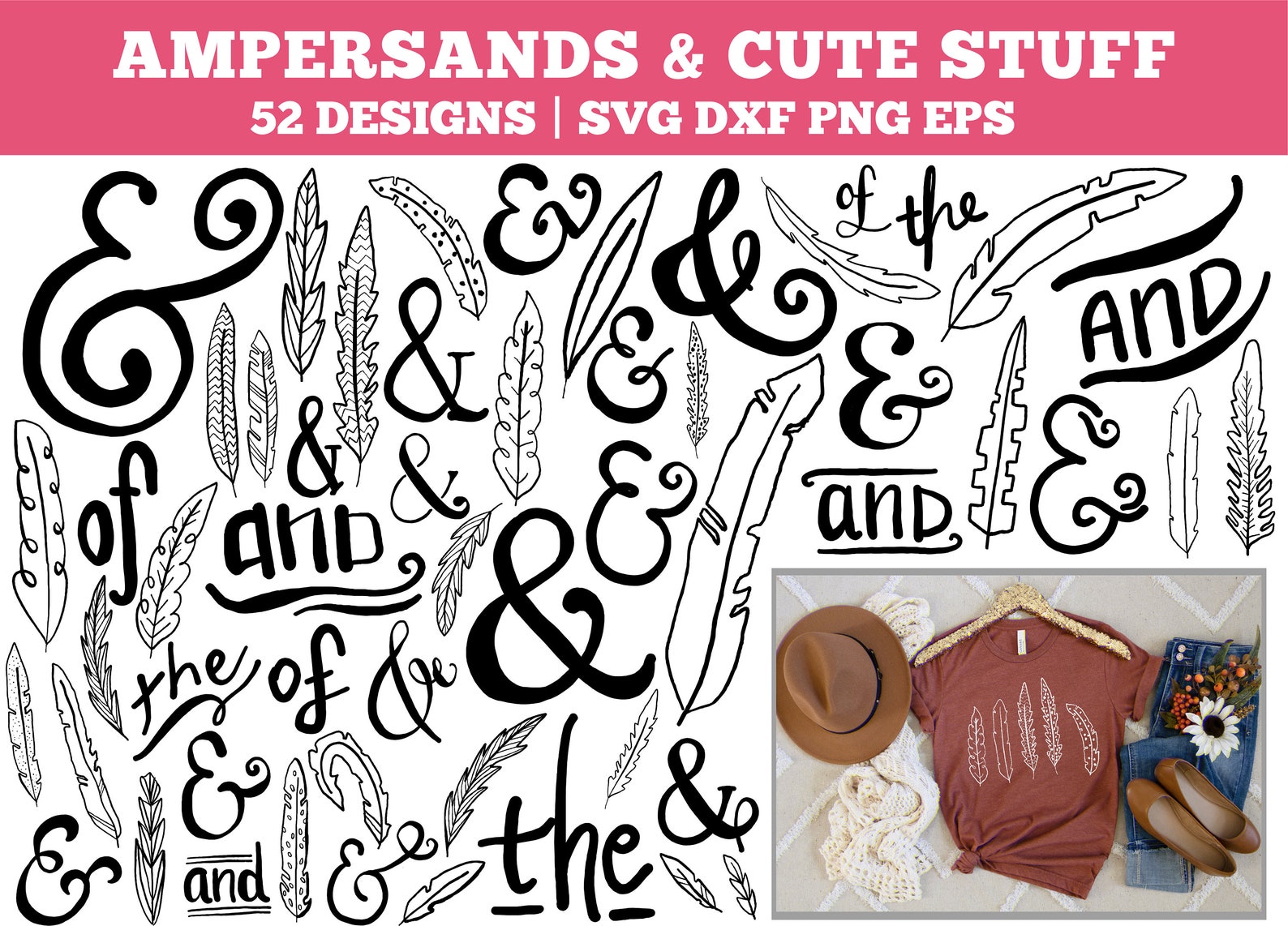 Ampersand SVG Bundle, and Bundle, Ampersand Clipart, Cut Files ...