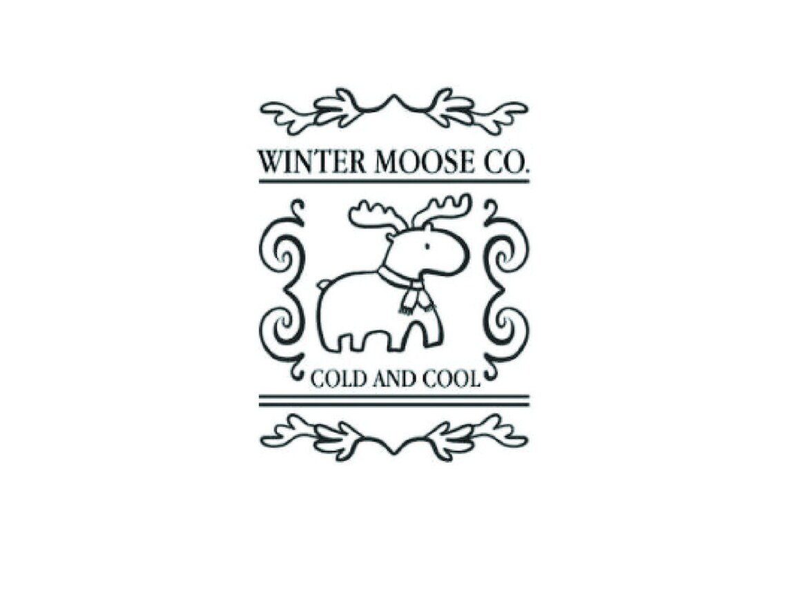 Winter Moose SVG, Quote Clipart, Vector Art, Moose Clipart, Silhouette ...
