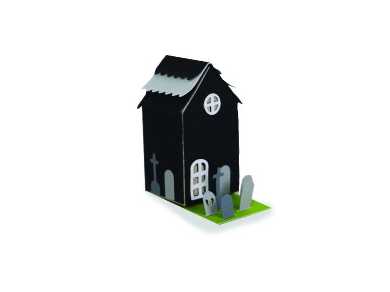 3D Paper House for Cricut Paper Craft Halloween for - Etsy