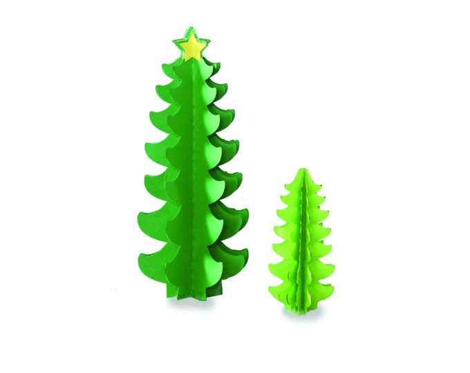 3D Christmas Tree Bundle, Christmas Tree Centerpiece Decor Template, 3D ...
