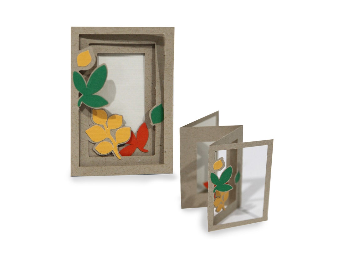 3D Greeting Card, Accordion Card, Cut File for Silhouette, for Cricut ...