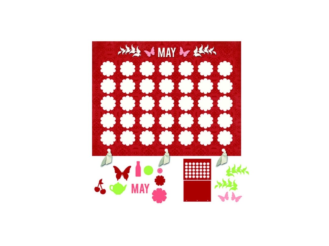 Calendar SVG Cut File, Printable Vector Clip Art, Planner SVG, Blank ...