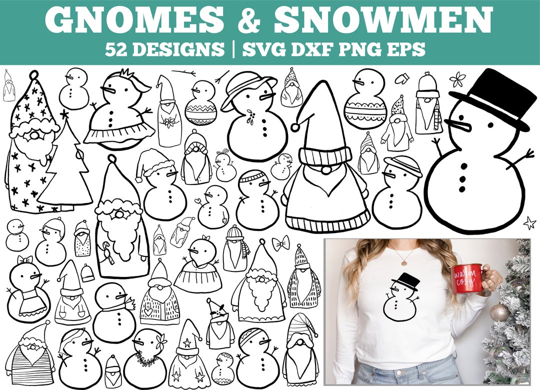 Snowmen Svg Bundle, Snowman Svg, Snowmen Cut Files, Snowmen Png, Dxf ...