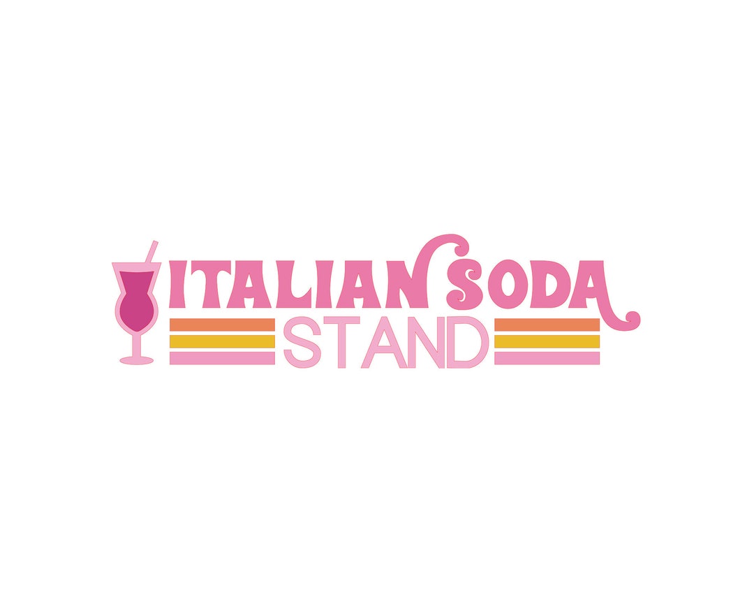 Italian Soda Stand SVG, Clipart, Vector Art, Silhouette Cut Files ...