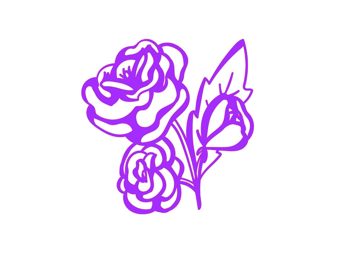 Really Rose Svg, Flowers Svg, Silhouette Cut Files, Cricut Cut Files ...