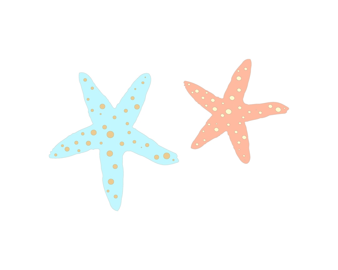 Starfish Svg, Starfish Clipart, Vector Art, Cut File, Cricut, Cameo ...
