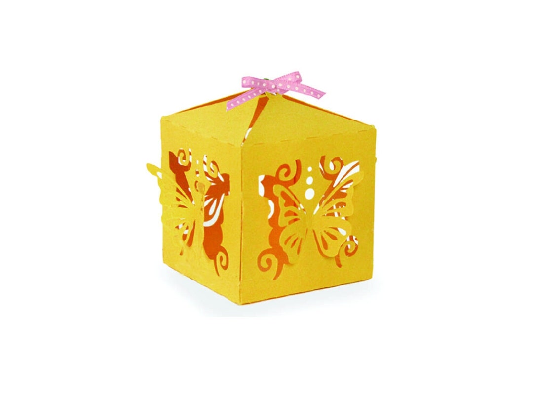 3D Box Svg, Gift Box Template, Gift Box SVG, Party Favor Box, Cut File ...