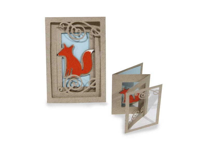3D Greeting Card Accordion Card Cut File for Silhouette for - Etsy