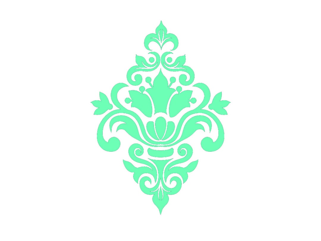 Damask Svg, Damask Clipart, Damask, Clipart, Cut File for Cricut, for ...