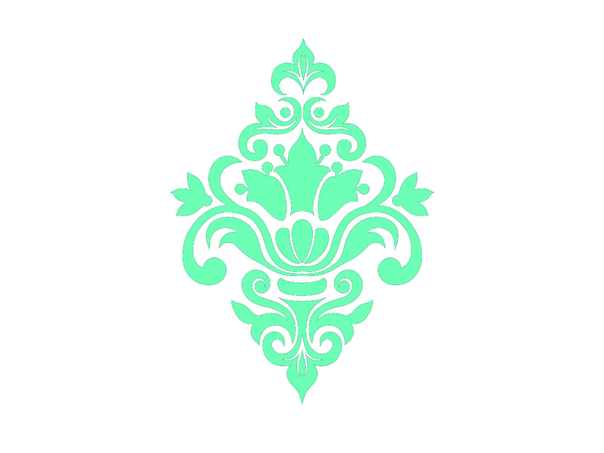 Damask Svg, Damask Clipart, Damask, Clipart, Cut File for Cricut, for ...