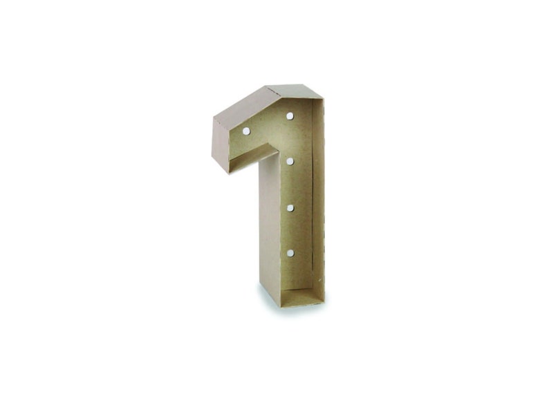 3D Number, Marquee Number, Number 1, 3D Template, Cricut Svg Files ...