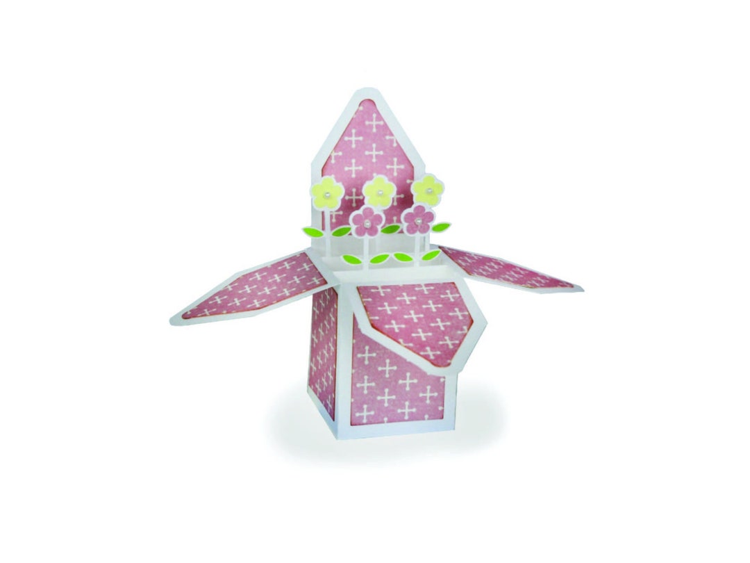 3D Greeting Card, Daisy Box Card, Flower, Garden, Box Card Svg, Box ...