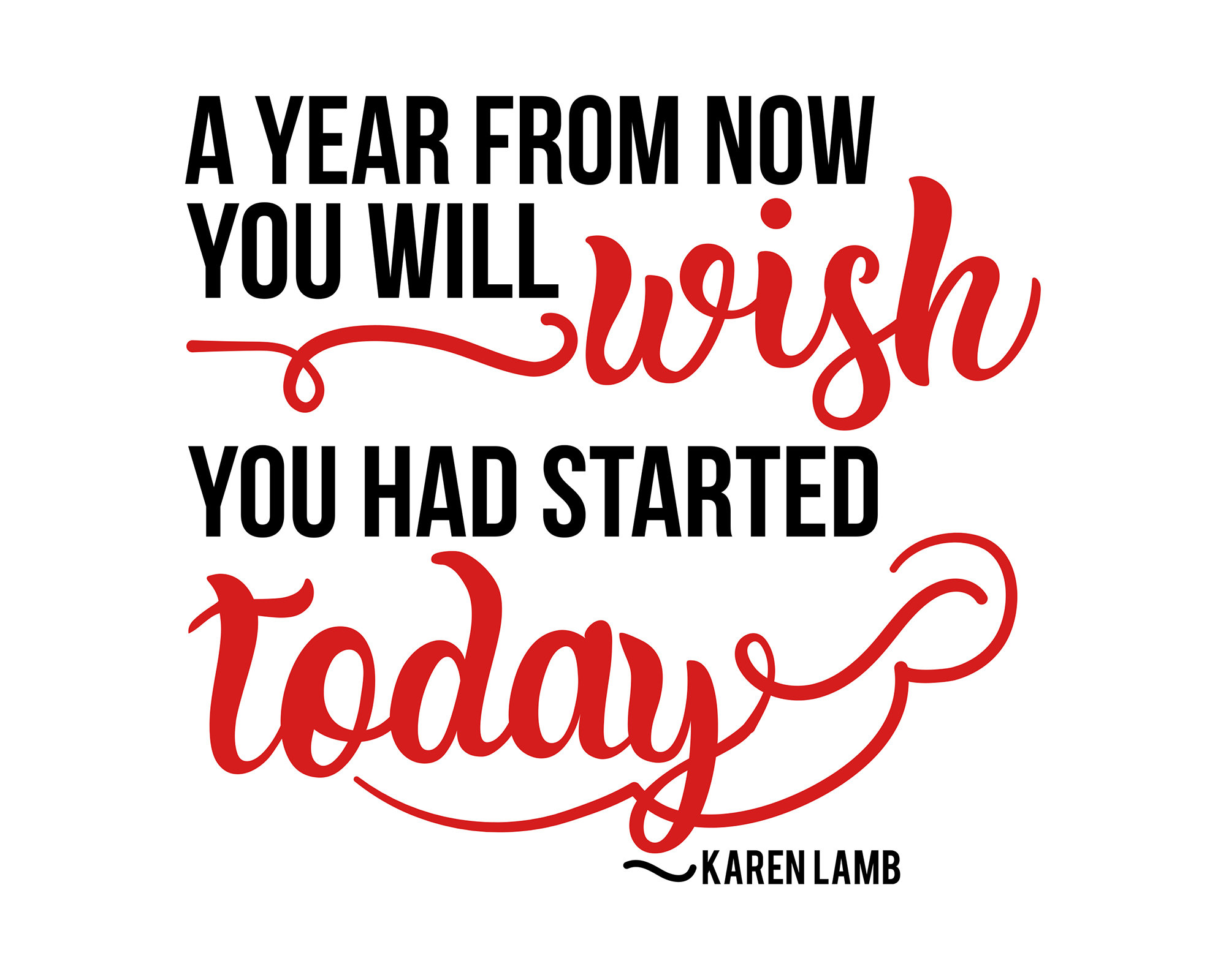 A Year From Now SVG, Quote SVG, Saying SVG, Cut Files for Silhouette ...