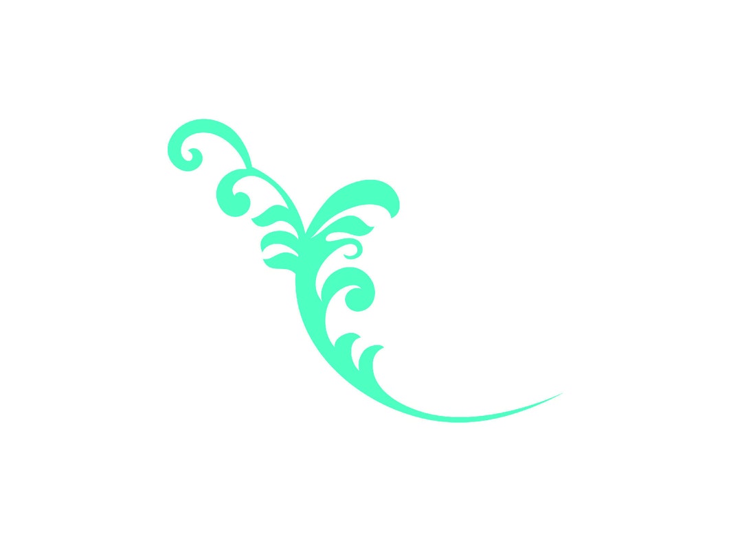 Flourish Svg, Swirly Clipart, Decorative Swirl, Vector Art, Print and ...