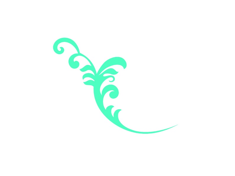 Flourish Svg, Swirly Clipart, Decorative Swirl, Vector Art, Print and ...